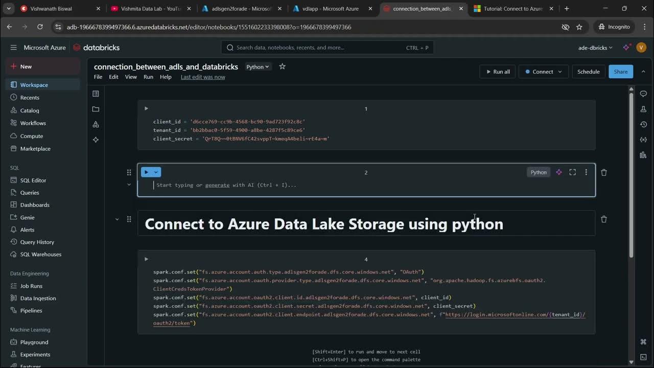 How to Connect ADLS Gen2 to Databricks Using Service Principal - YouTube