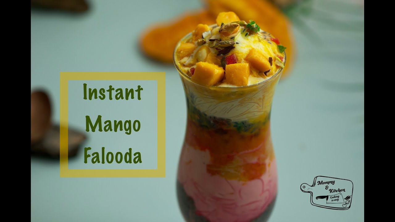 Mango Falooda Recipe | Instant Mango Dessert