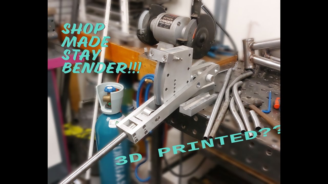 SHOP MADE BICYCLE STAY BENDER!! - With 3D Printed Dies?? - YouTube