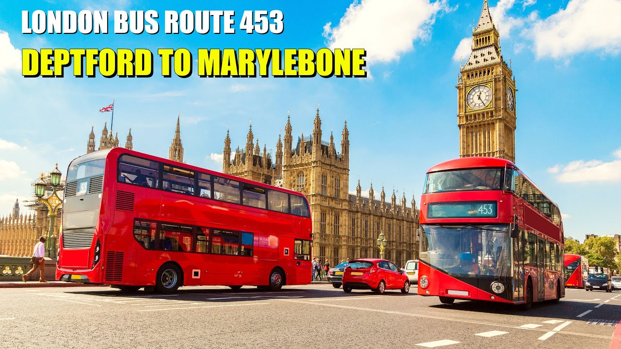 Morning London Bus Ride Route 453 - From Deptford Bridge Station To ...