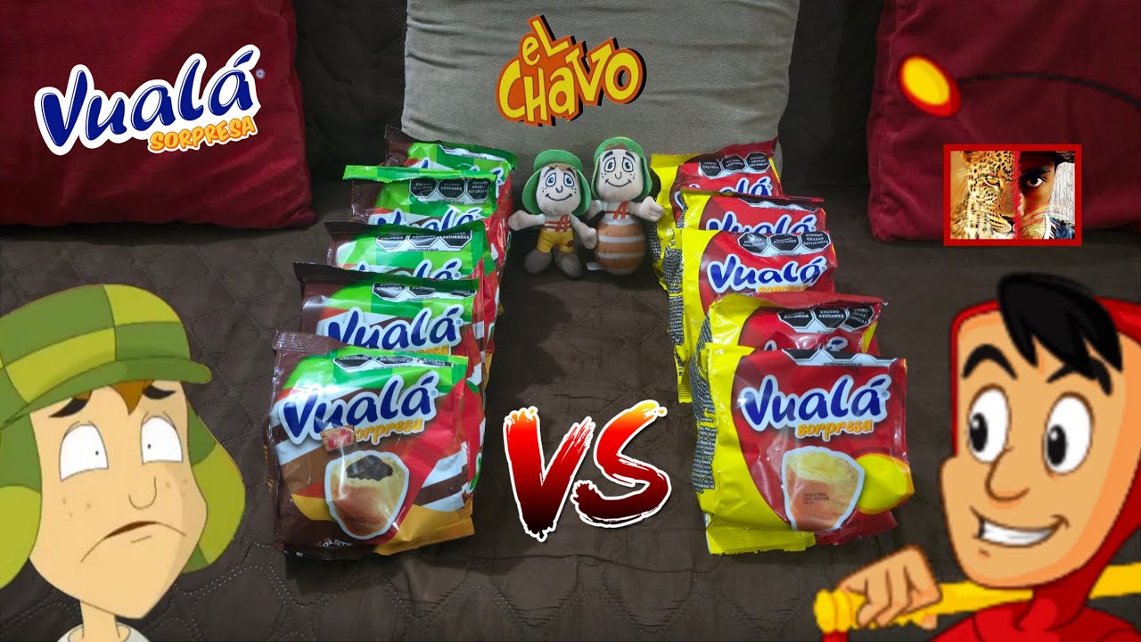 Vualá Chorpresa chocolate VS Vualá Sorpresa vainilla Chespirito, quién ...
