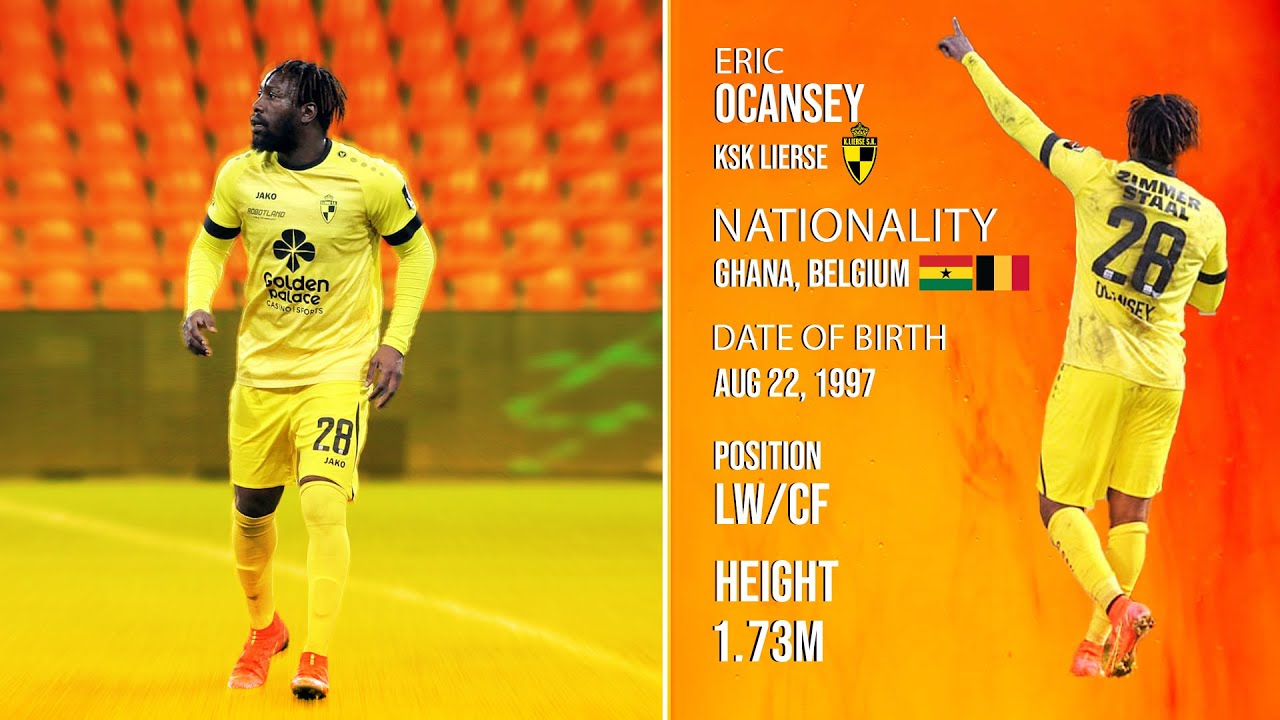 Eric Ocansey KSK Lierse LW/CF 2023/2024 - YouTube