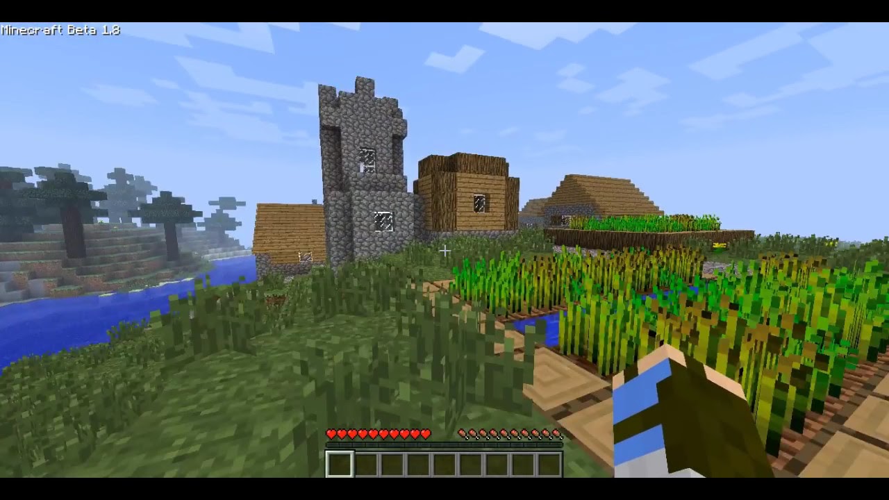 Minecraft 1.8: How to Spawn near a Village with Seed - YouTube