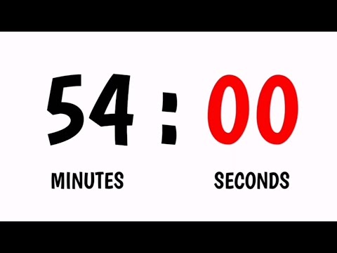 54 Minutes Countdown Timer - YouTube