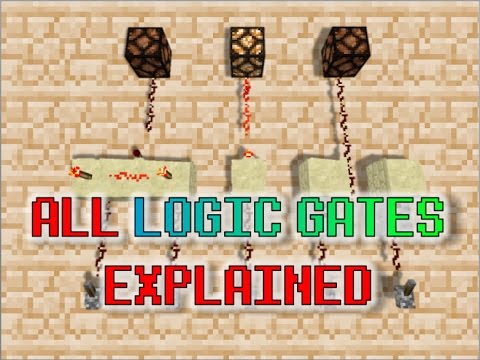 ALL Logic Gates EXPLAINED - Minecraft Redstone Tutorial - YouTube