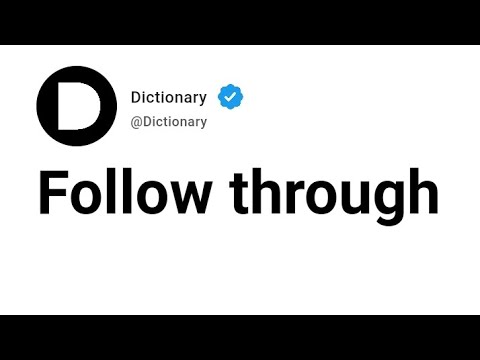 Follow through Meaning In English - YouTube