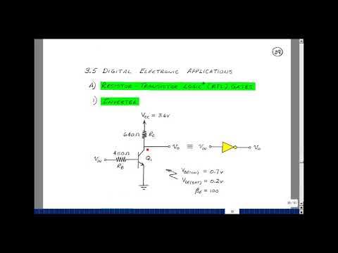 ECE302msu: Chapter 3 - Resistor-Transistor Logic Gates - YouTube