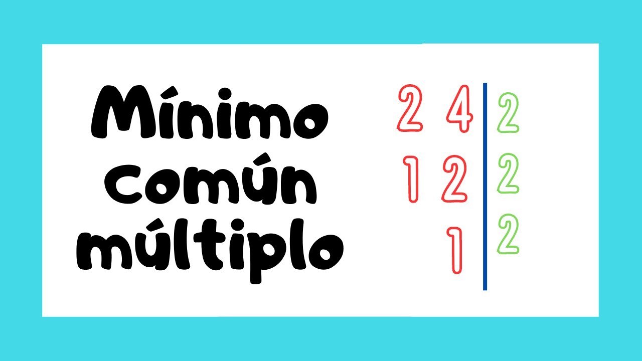 🔴 Mínimo común múltiplo 👩🏻‍🏫 | Explicación fácil para hallar mcm 🤓 ...