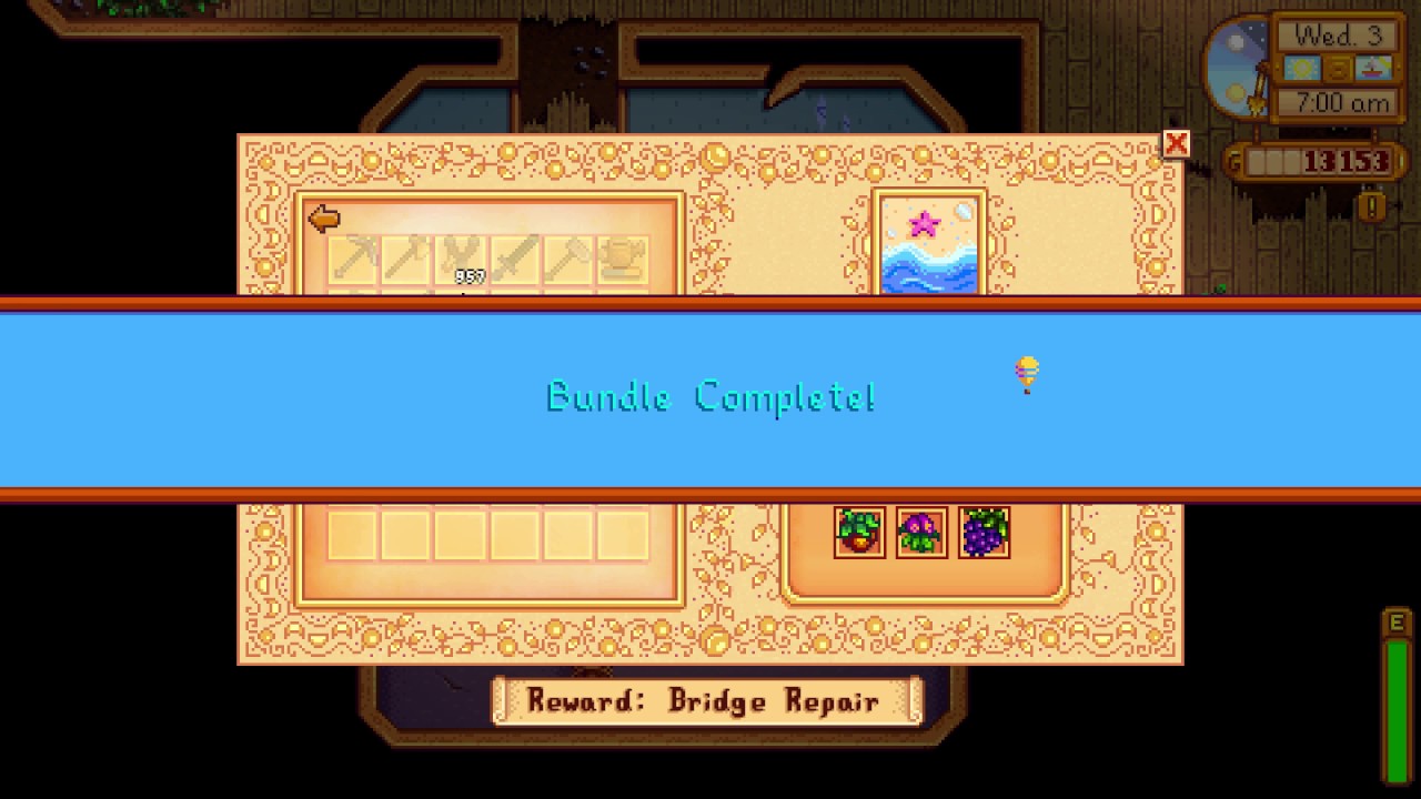 Summer Foraging Bundle reward - Stardew Valley - YouTube