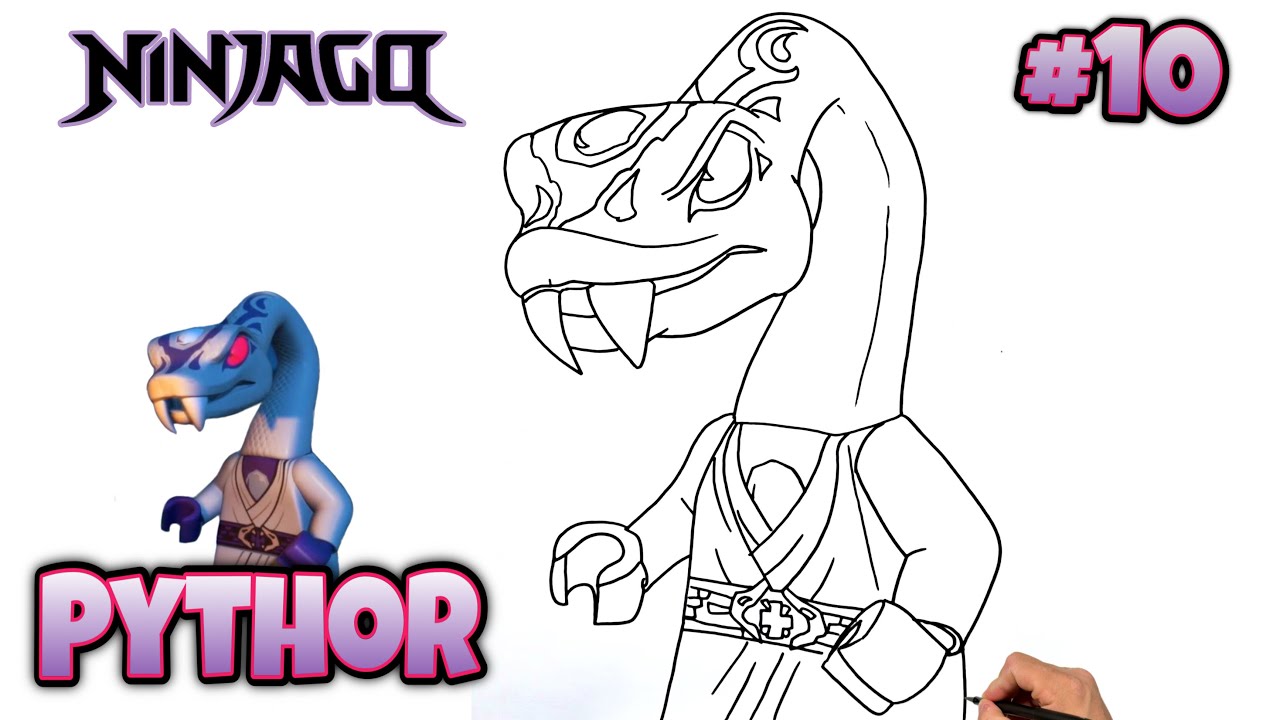 How To Draw PYTHOR | Ninjago: Dragons Rising | 100 DRAWING SERIES # ...