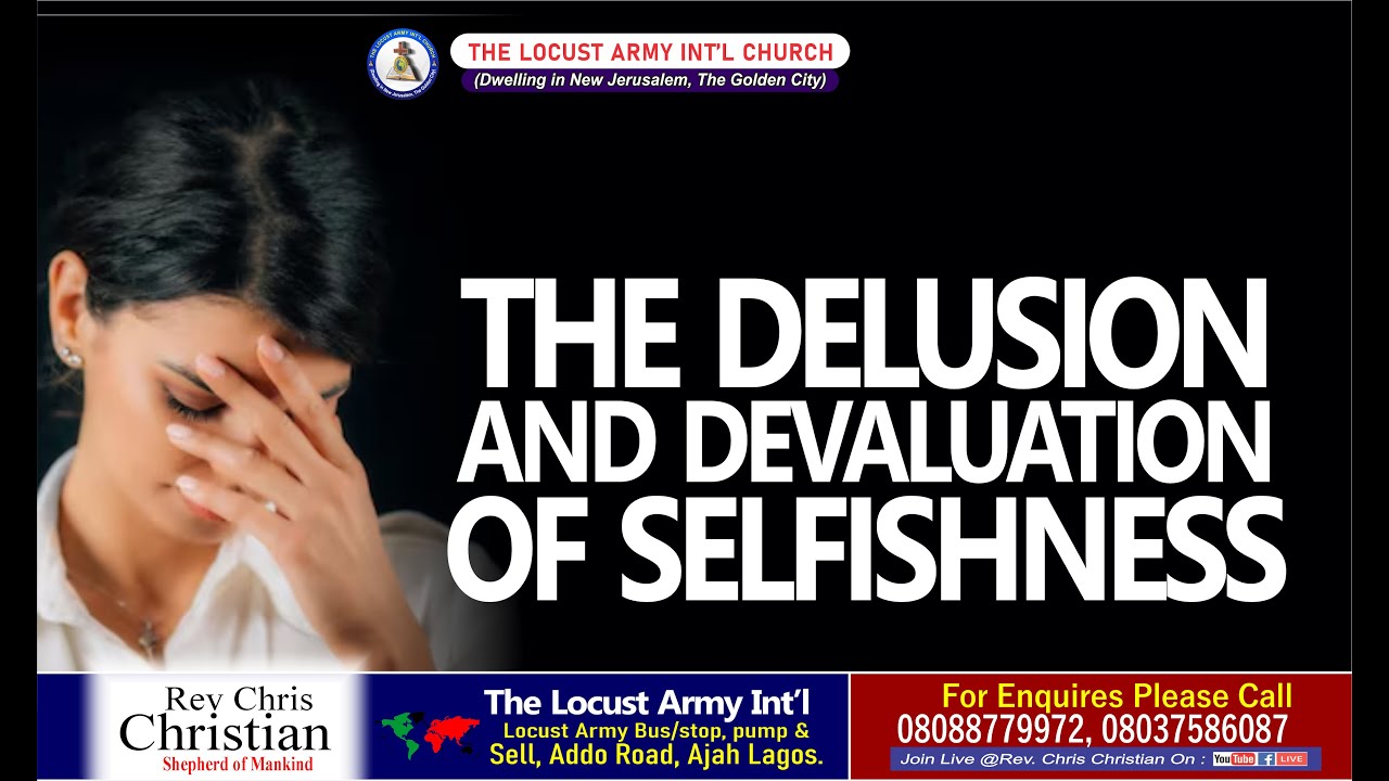 Rev Chris Christian - The Delusion and Devaluation of Selfishness - YouTube