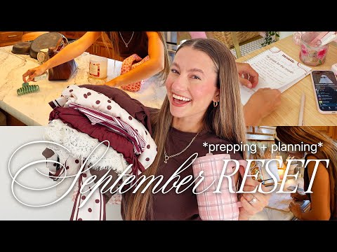 SEPTEMBER RESET ROUTINE *getting my life together + planning* 💻✨💗