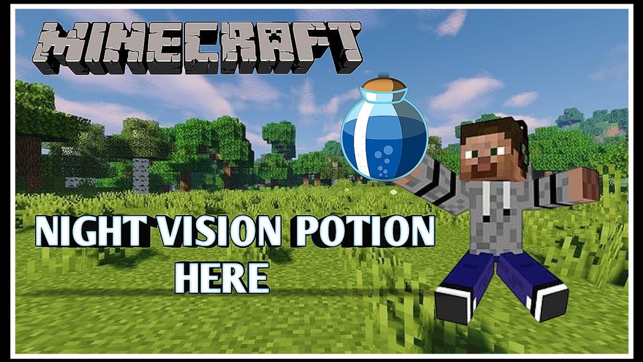 How to Make Night Vision Potion|Minecraft Pocket Edition|#minecraft ...