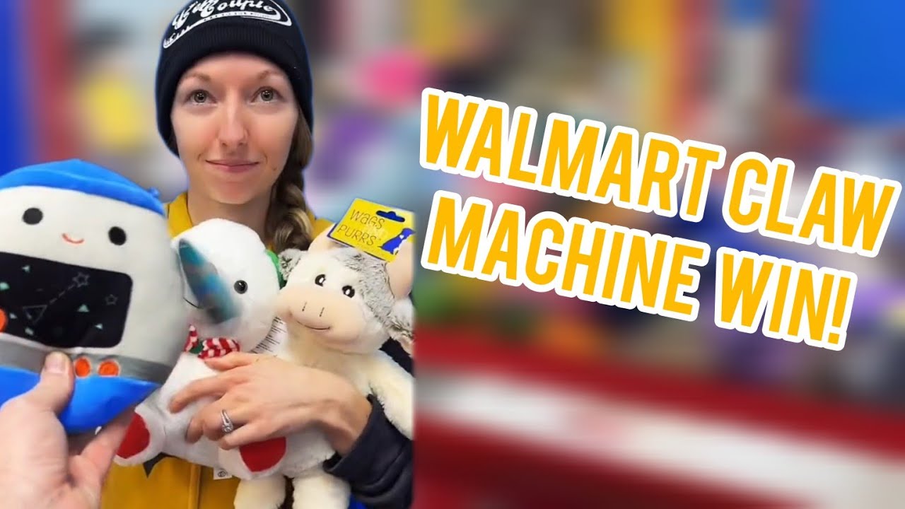 What Did We Win At The Walmart Claw Machine? - YouTube