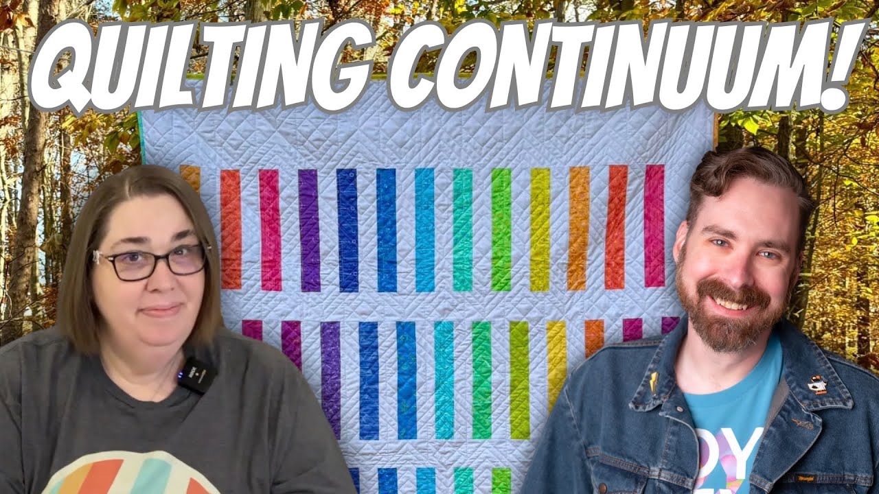 Loading @OffKilterCrafterIan's Continuum Quilt onto the Longarm! - YouTube