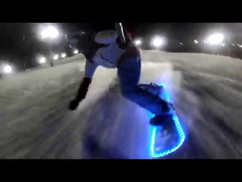DIY LED snowboard, Blue Mountain - YouTube