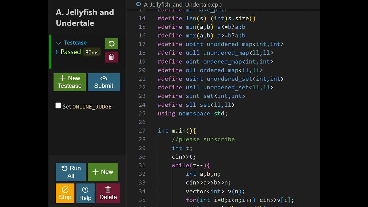 A. Jellyfish and Undertale Codeforces round 901(Solution in Comments) - YouTube
