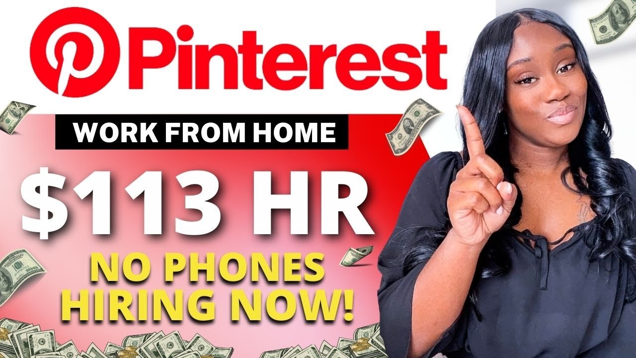 PINTEREST WORK FROM HOME | NO PHONE HIGH PAYING JOBS | REMOTE JOBS ...