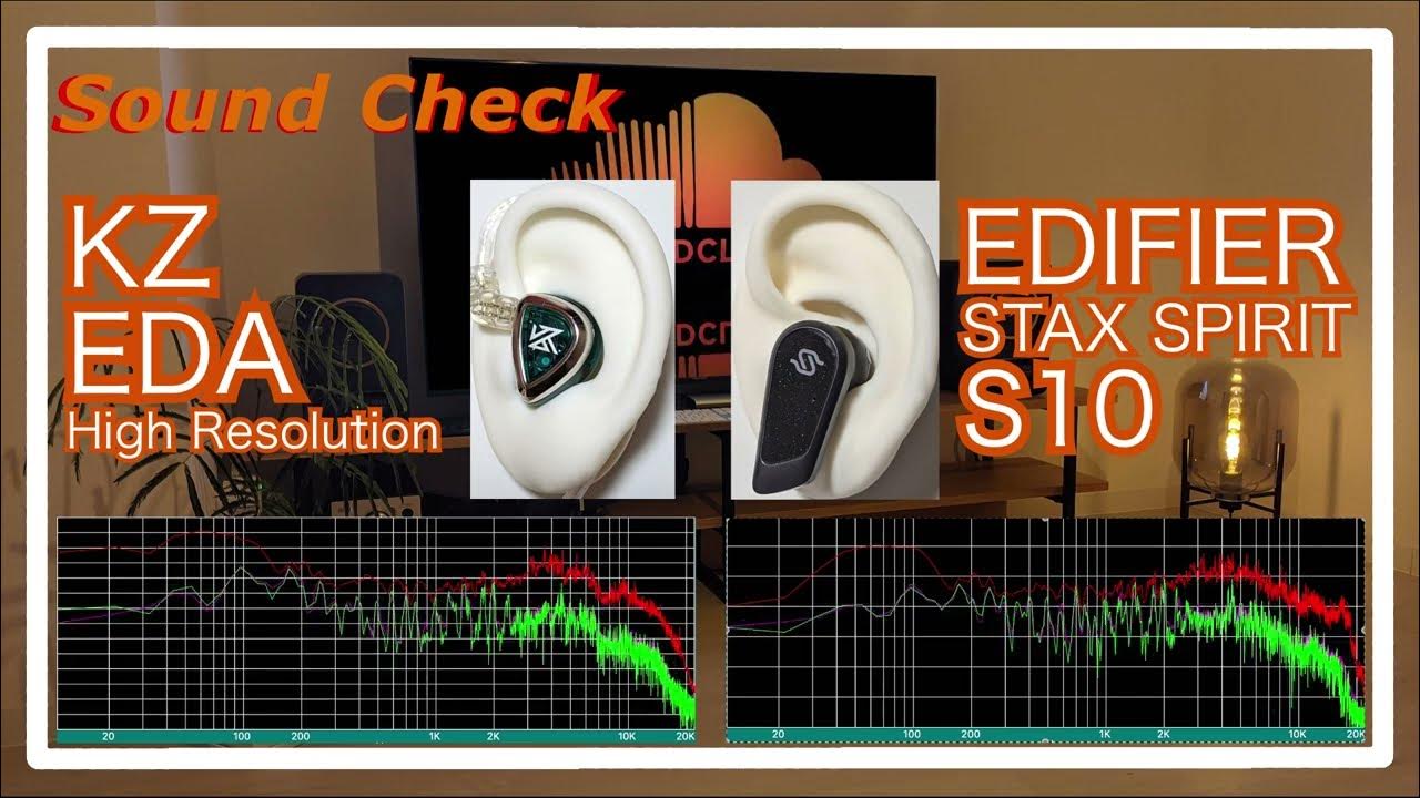 KZ EDA High Resolution vs EDIFIER STAX SPIRIT S10 [TWS IEMs Sound Comparison]完全ワイヤレスイヤホン - YouTube