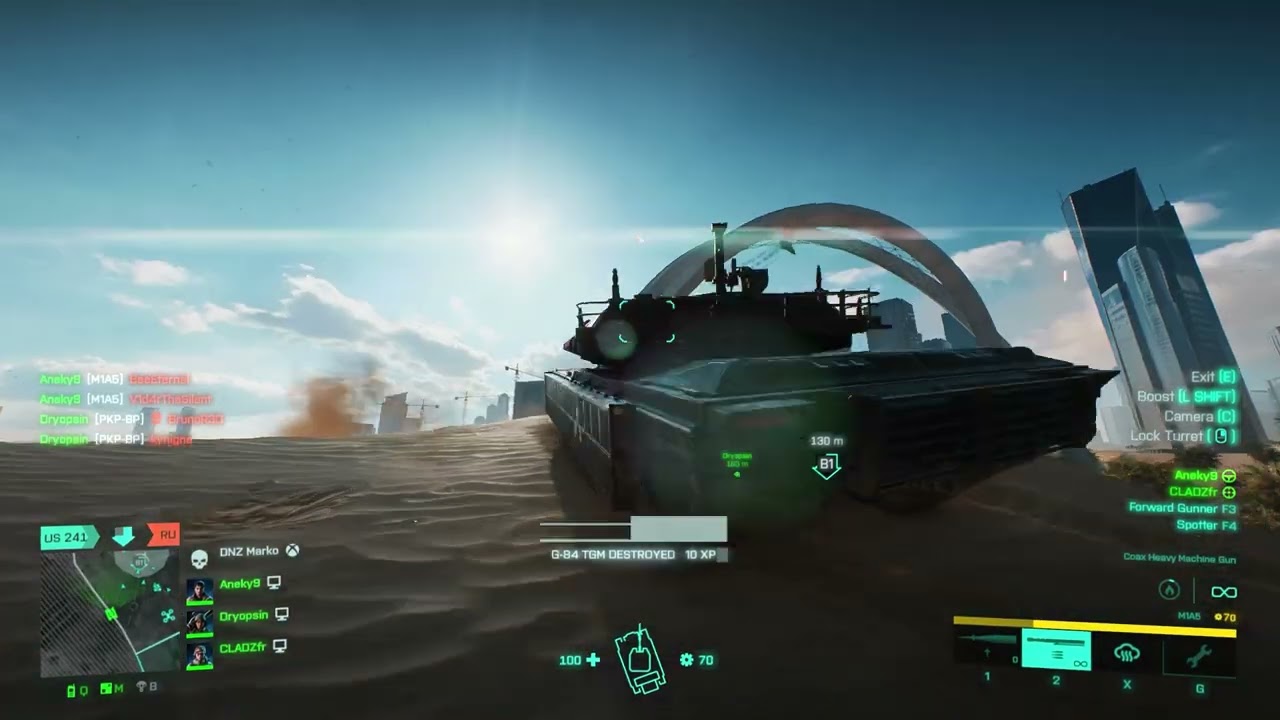 Battlefield 2042 - Tank M1A5 Gameplay - YouTube