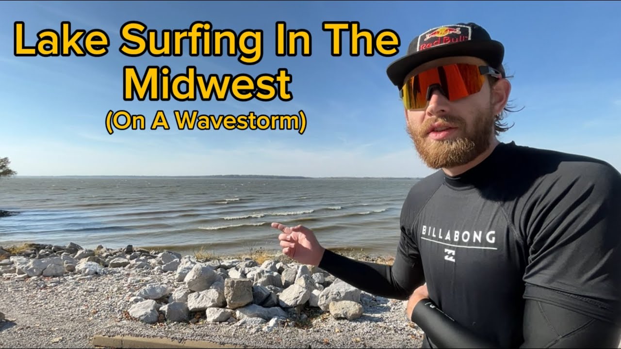 Lake Surfing In The Midwest On A Wavestorm - YouTube