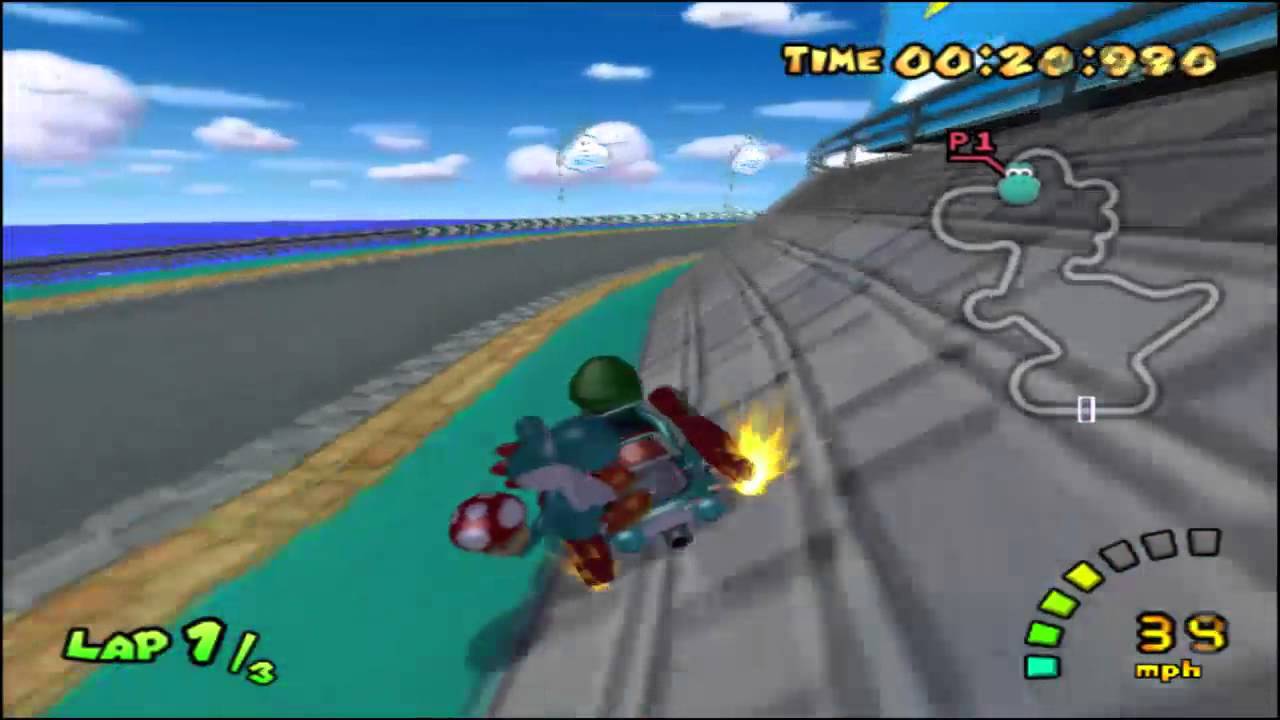 [MKDD] First Ever Mario Kart Double Dash Full Course Texture Hack - YouTube