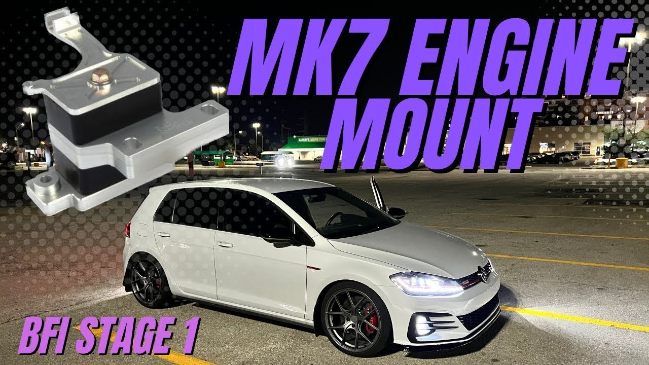 VW MK7 Engine Mount Install - BFI Stage 1 - MQB Engine Mount How-To ...