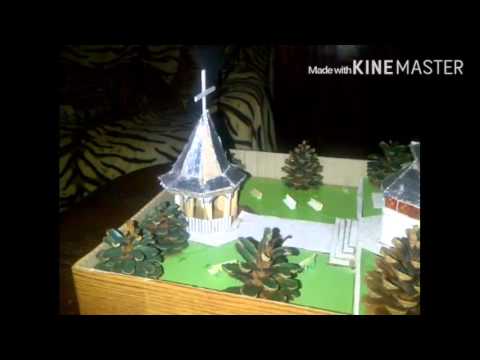 Biserica Sfanta Maria macheta realizata din lemn - YouTube