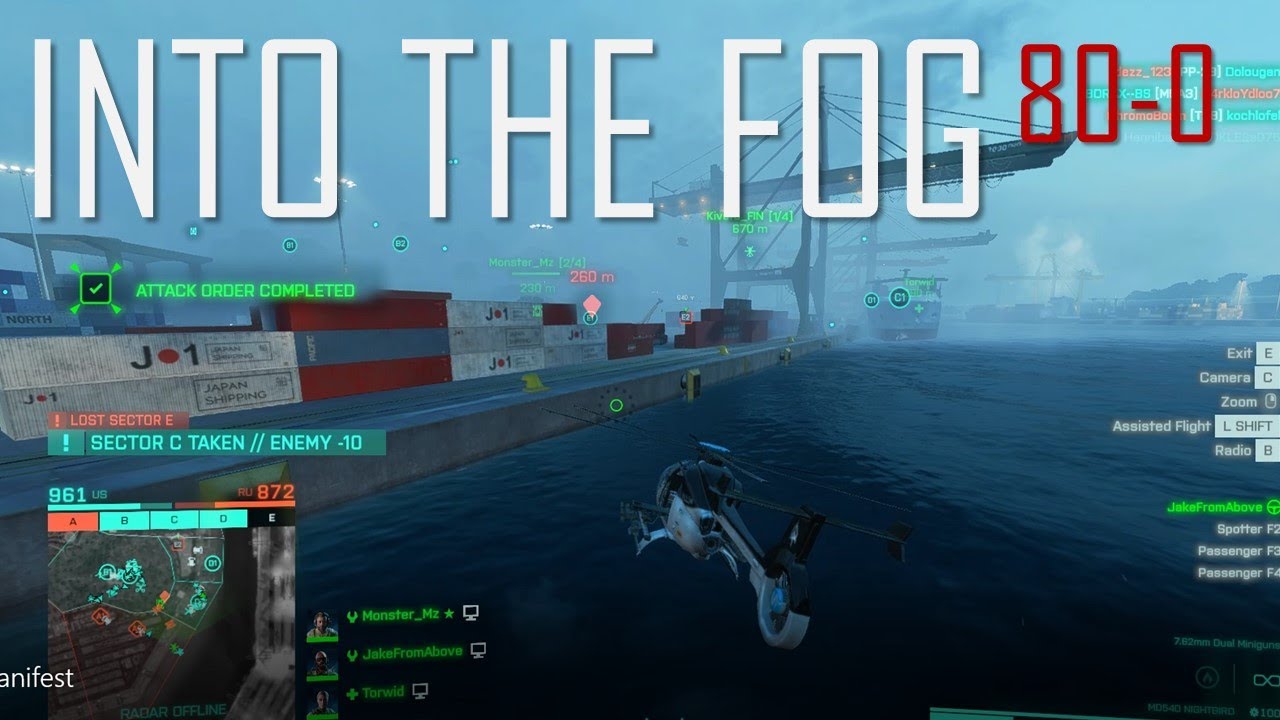 INTO THE FOG | Flying in extreme weather in Manifest BF2042 Nightbird ...