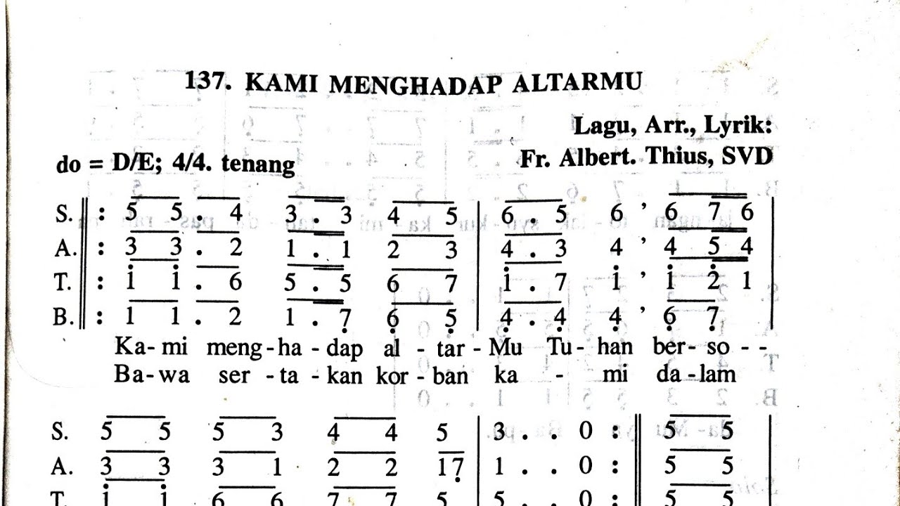 KAMI MENGHADAP ALTARMU TUHAN || Lagu Persembahan Katolik || Lagu Misa ...