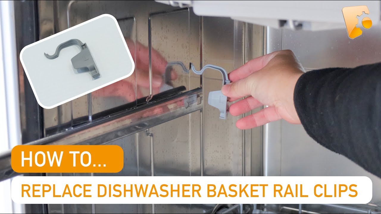 How to Replace a Bosch Dishwasher Basket Rail Clip - YouTube
