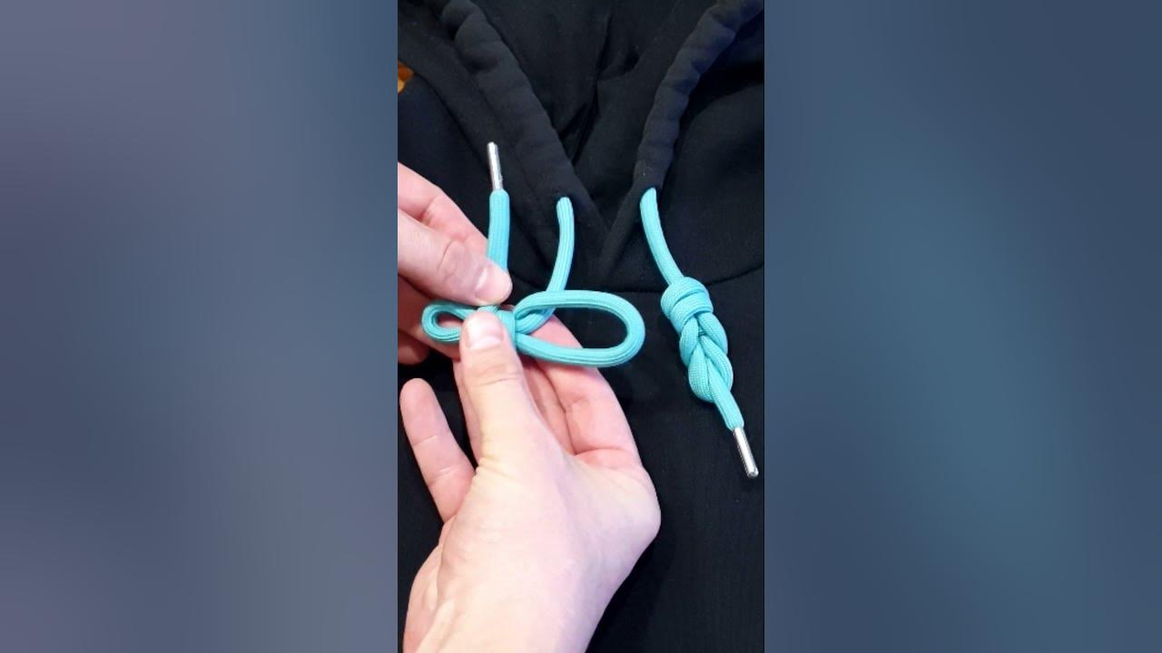 Ave Craft: How to Tie Hoodie Strings cool. Decorative hoodie strings knots. #knots #craft # ...