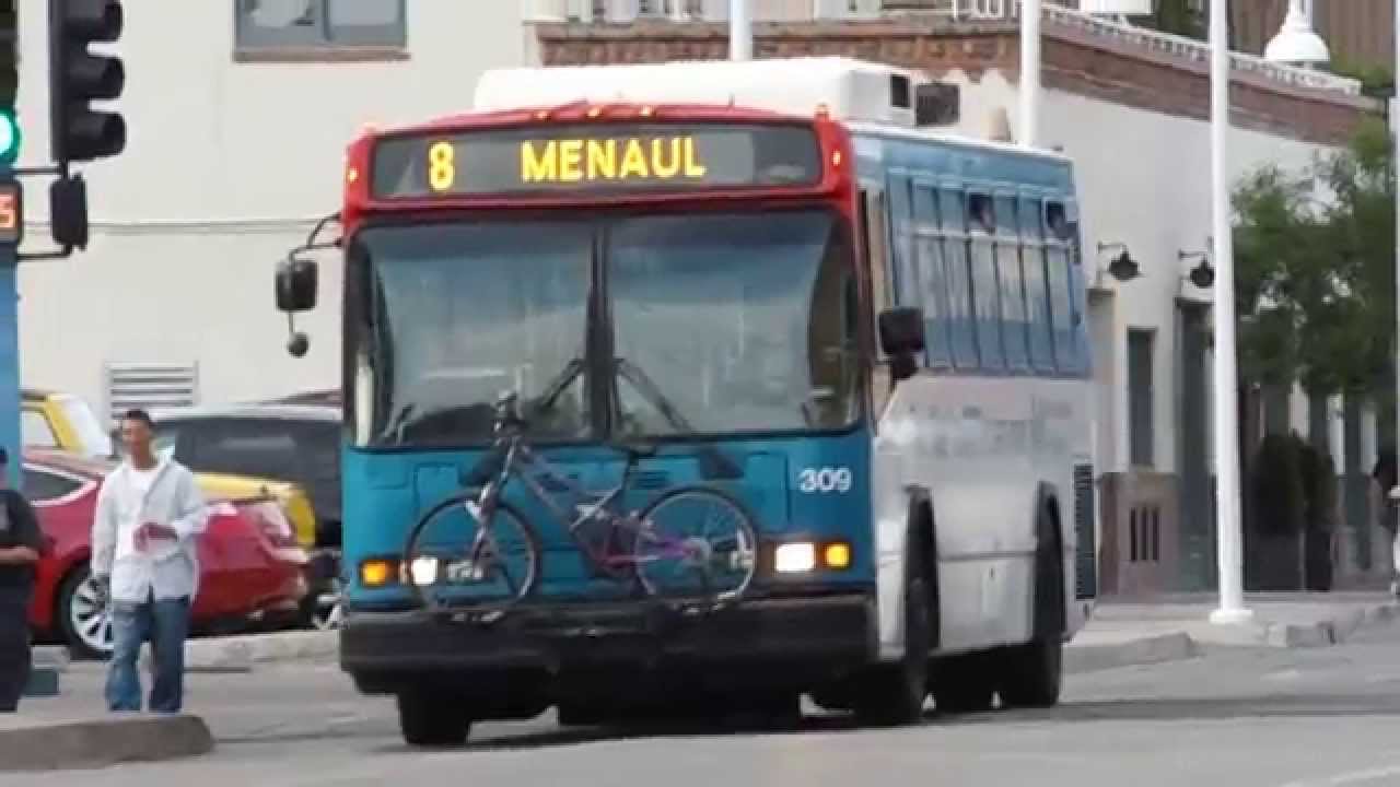ABQ RIDE NEOPLAN AN440 BUS 309 running number 8 Menaul - YouTube
