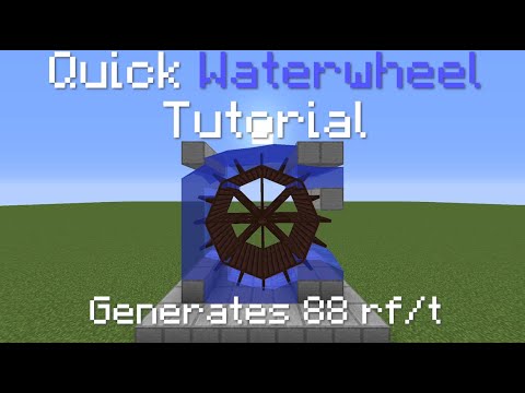How To Use Water Wheel Immersive Engineering