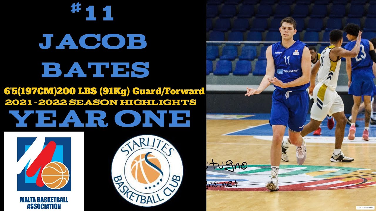 #11 Jacob Bates 2021-2022 Full Season Highlights. Starlites Basketball ...