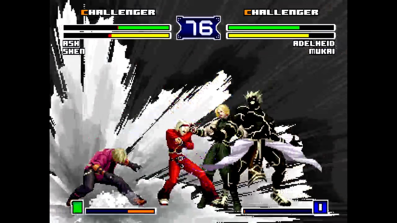 [MUGEN] Ash & Shen Woo VS Adelheid & Mukai (KOF 2003 Add-On Test 02 ...
