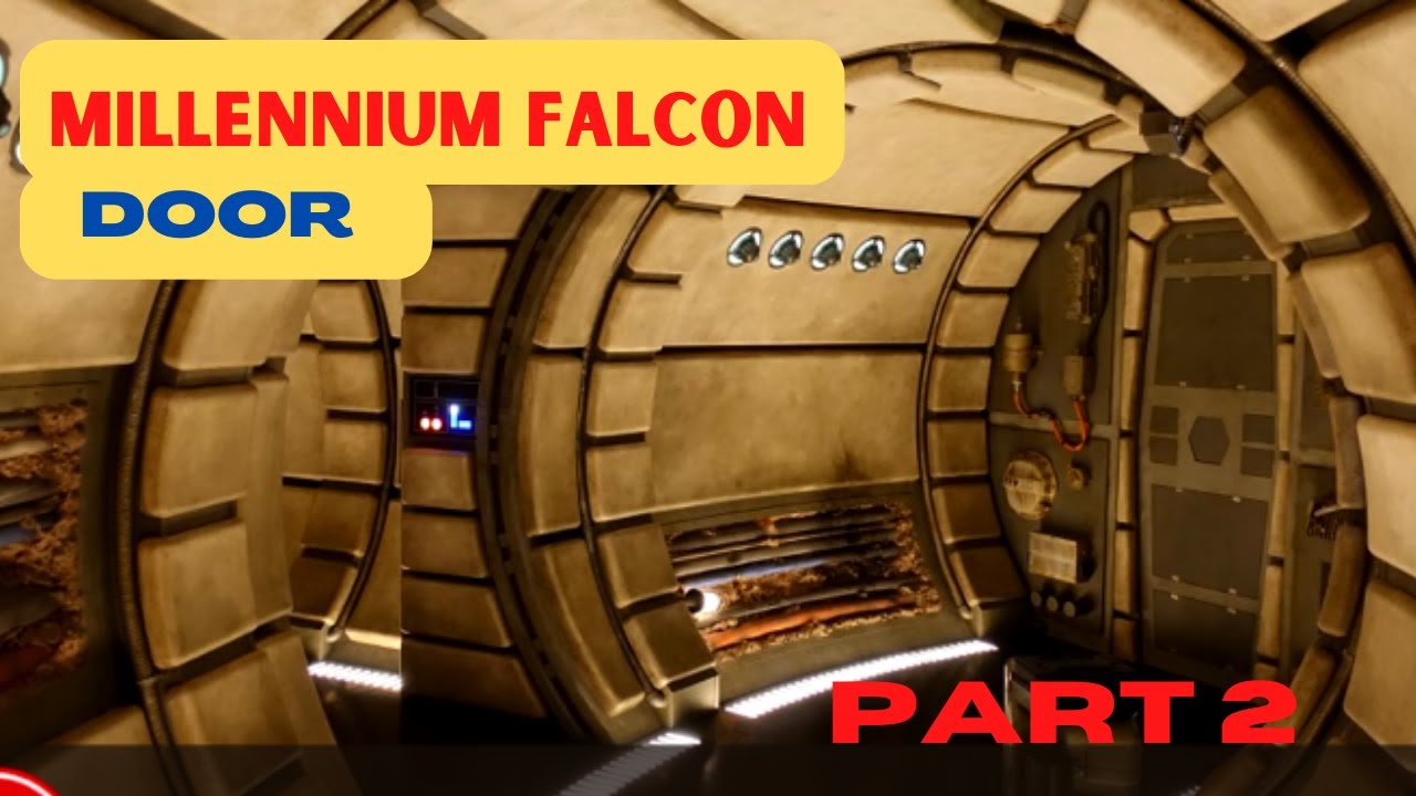 Milennium Falcon Inspired Door part 2 :star wars room build #starwars ...