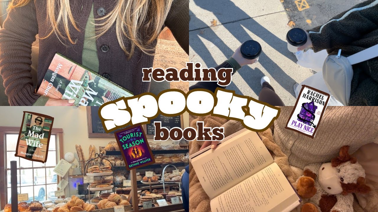 let's read scary books 👻🔮🍂 *spooky october reading vlog* - YouTube