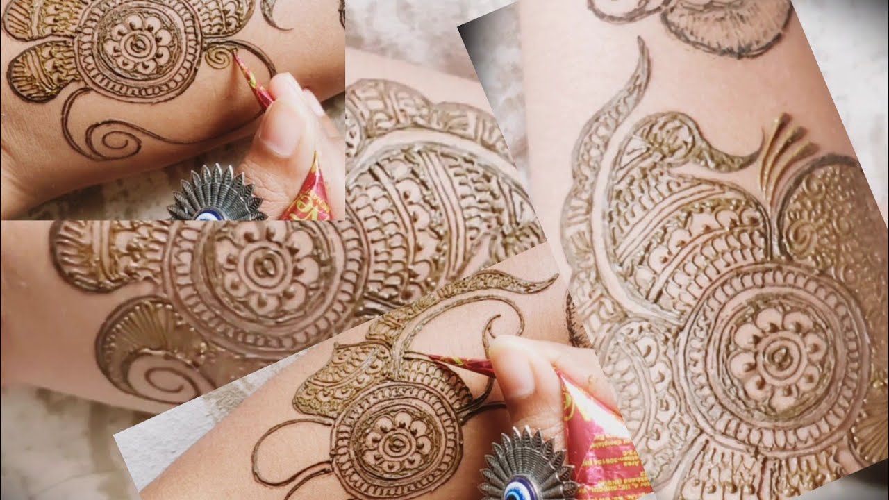 Beautiful patch design/simple mehndi design #mehndi #henna #trending # ...