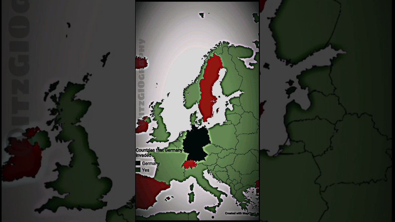Countries that Germany invaded. #edit #geography #mapping - YouTube