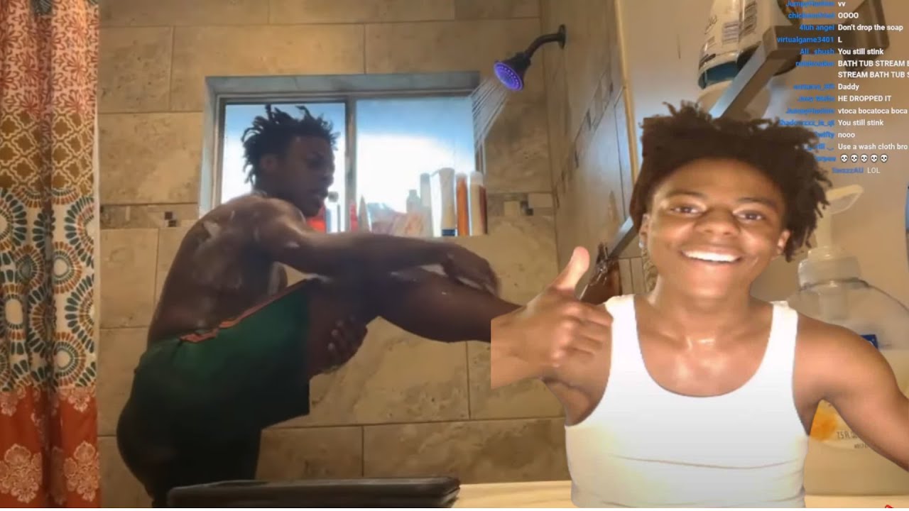 IShowSpeed taking a Shower on Stream *Full Video* - YouTube