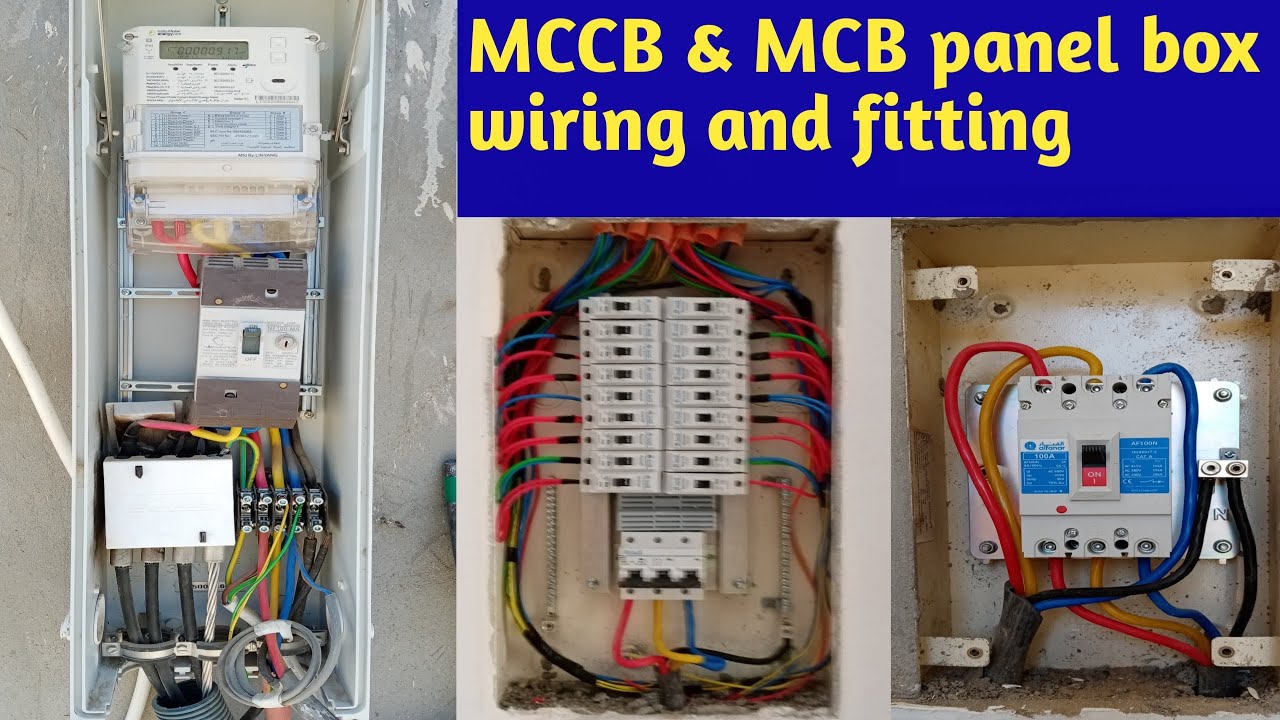 How to wire House Electrical Main panel / KSA mccb box and mcb panel ...