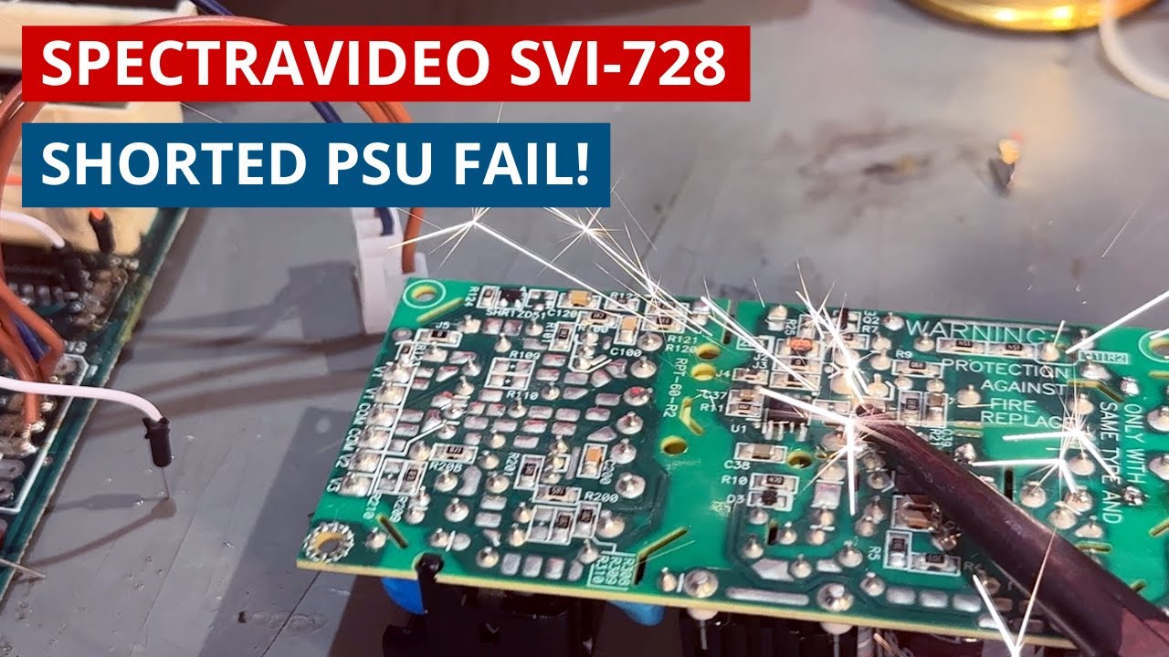 The trashed Spectravideo SVI-728 repair - Part 2 - I blew up a power ...
