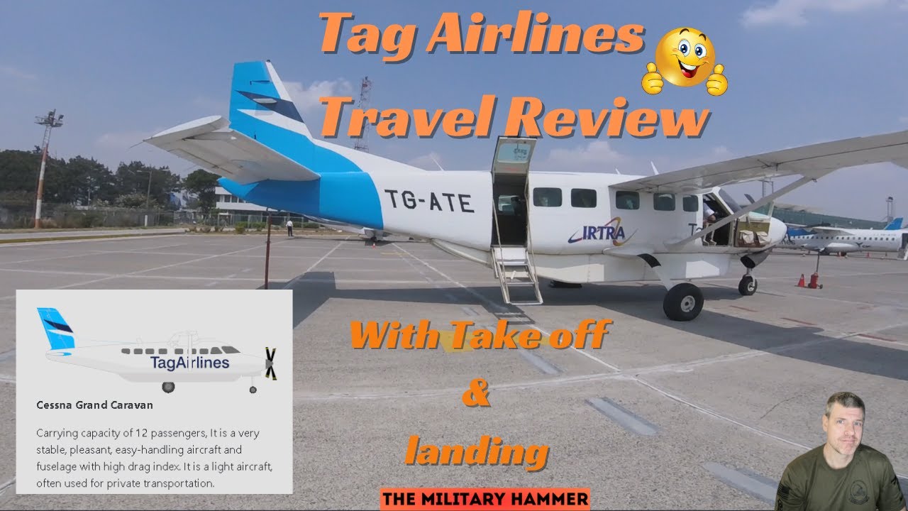 Tag Airlines review with takeoff & landing video. Plane is Cessna Grand ...