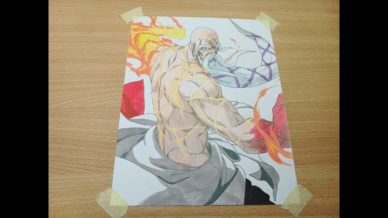 anime drawing Yamaji Yamamoto from bleach - YouTube