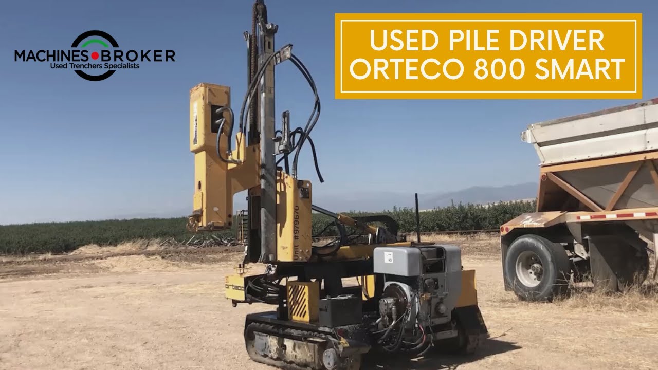 Used Pile Driver Orteco 800 SMART - YouTube