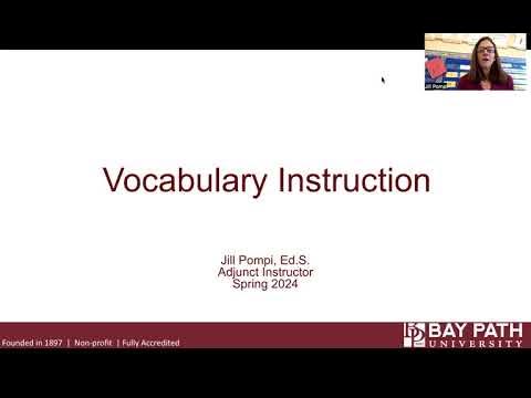 Vocabulary Instruction in the Classroom: An Essential Component to ...