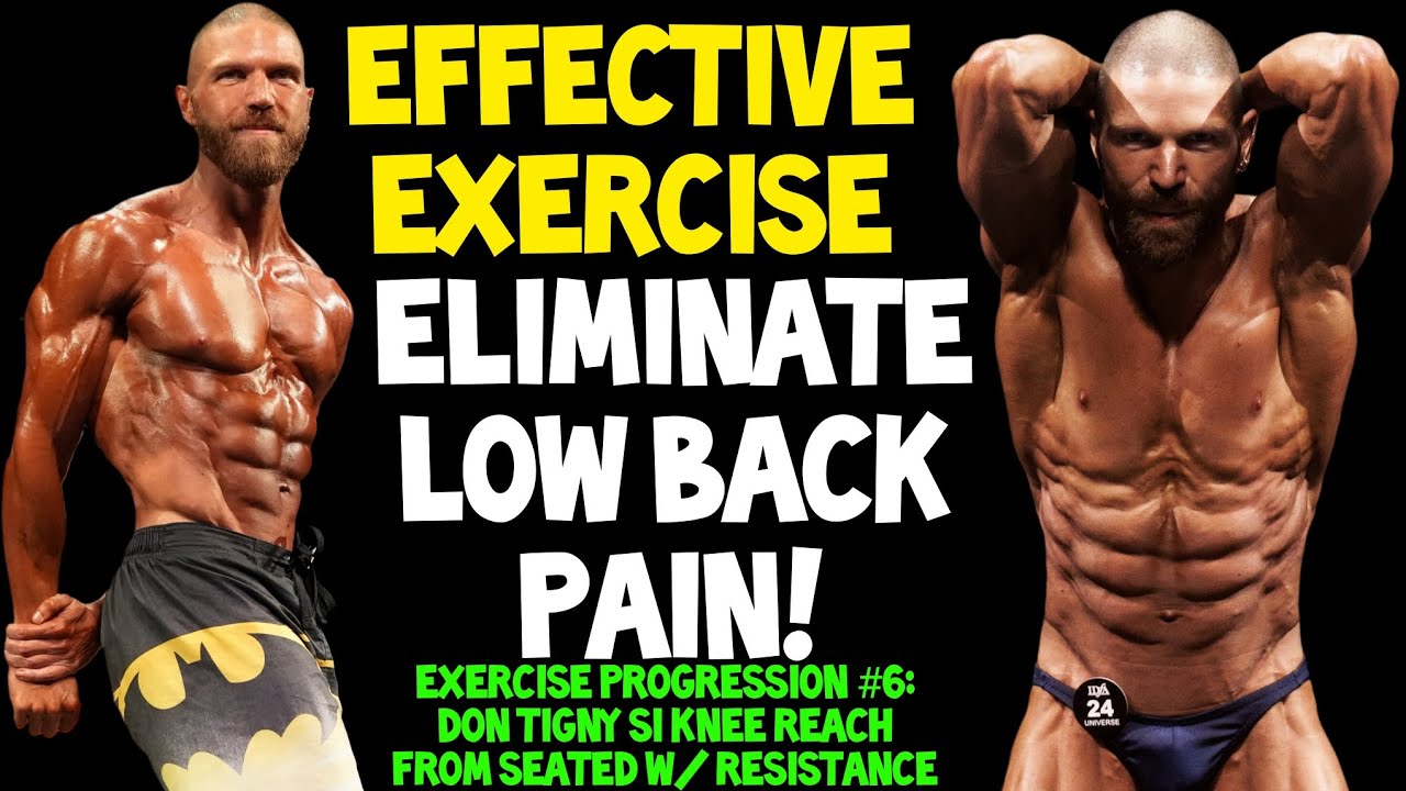 LOW BACK PAIN EXERCISE: Don Tigny SI Knee Reach Exercise to IMPROVE ...