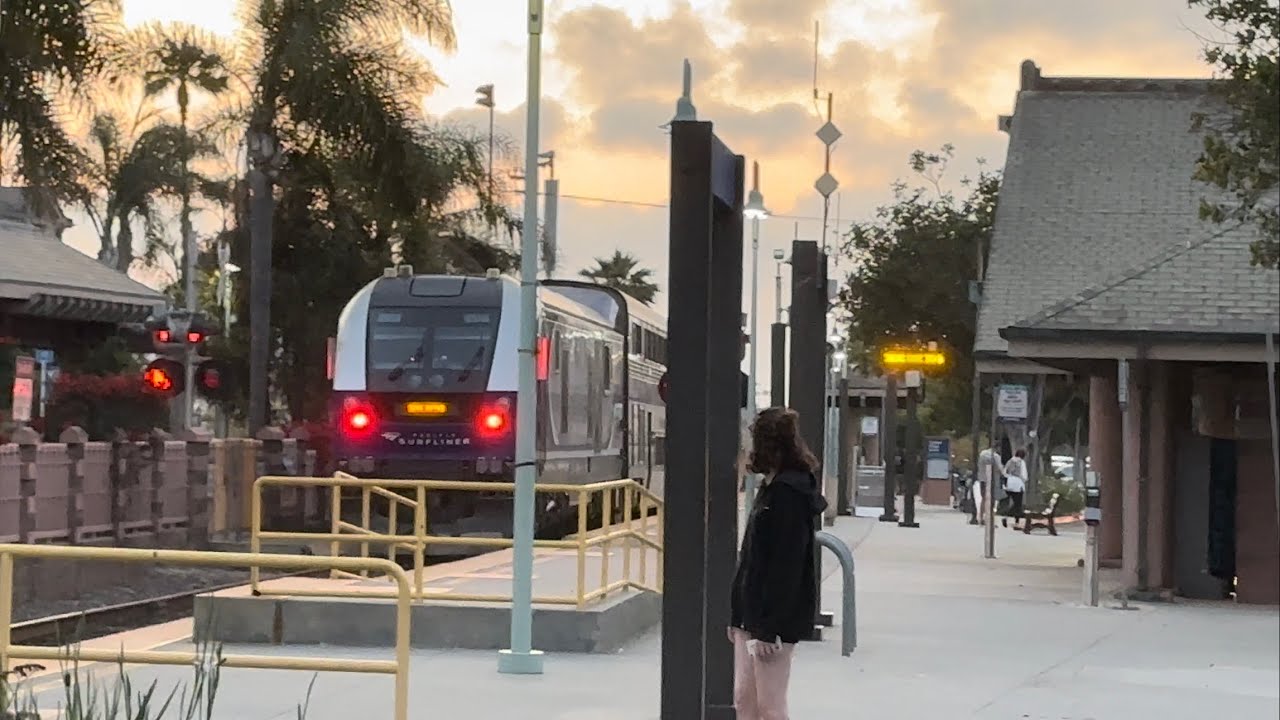 Amtrak 591 SCREAMS!!! Through Carlsbad Ca. - YouTube