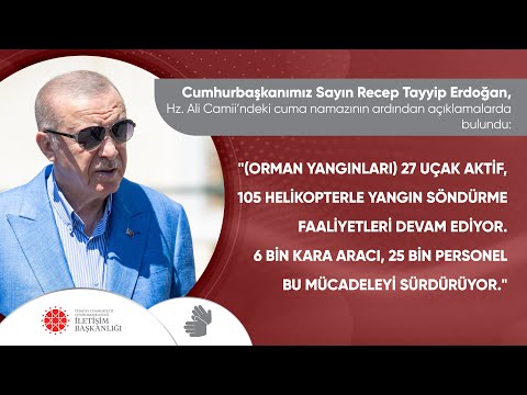 Cumhurbaşkanımız Erdoğan, Hz. Ali Camii’ndeki Cuma Namazının Ardından Açıklamalarda Bulundu